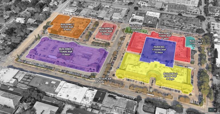 Rice Village As-Built | 3D Laser Scanning | LiDAR in Houston, Texas